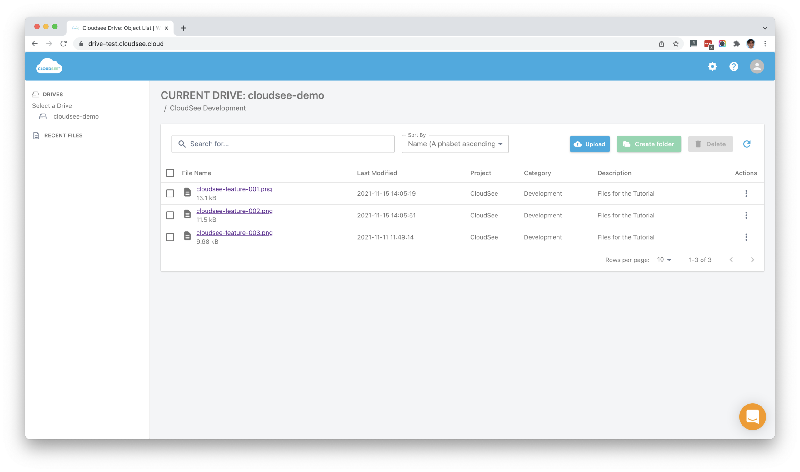 Media Relations Webapper » CloudSee Drive